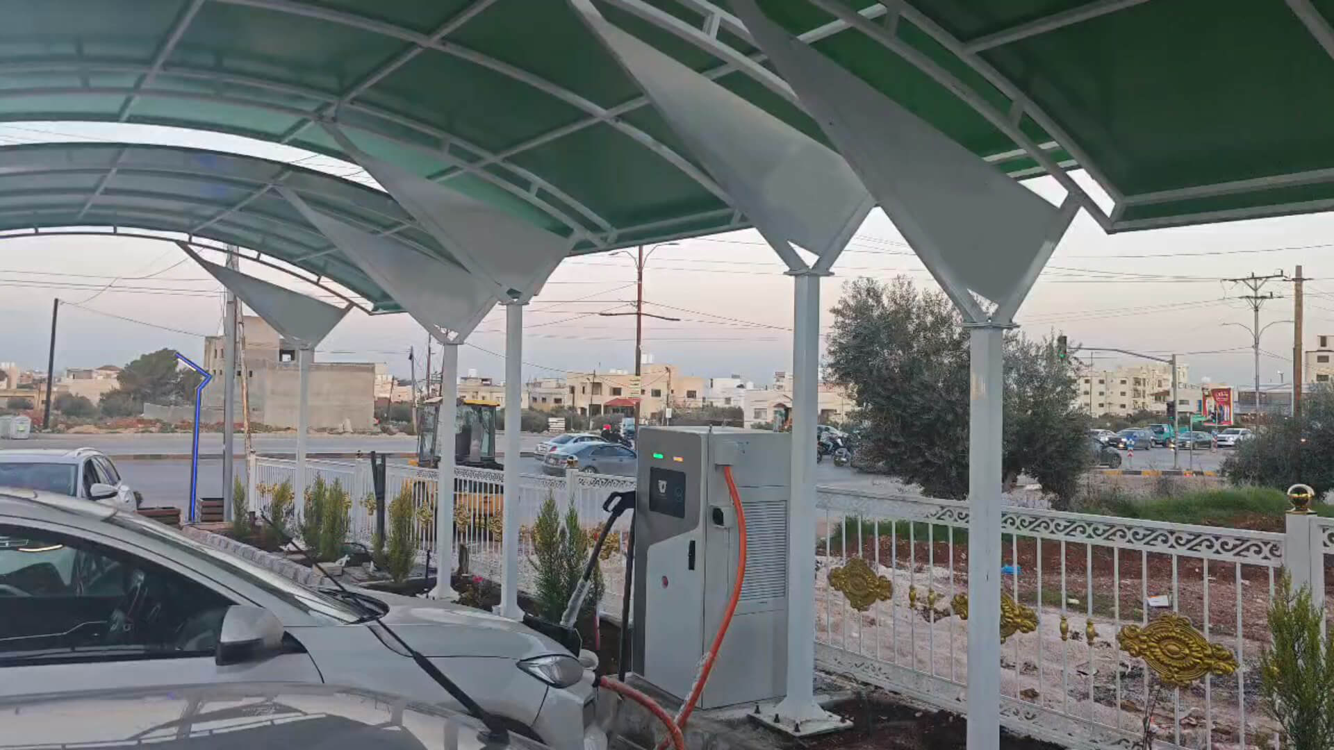 EV Charging Station with Local Calculation for Oil Station Project